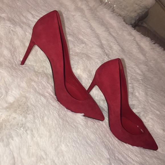 Dolce & Gabbana | Shoes | Dolce Gabbana Suede Red Heels | Poshmark